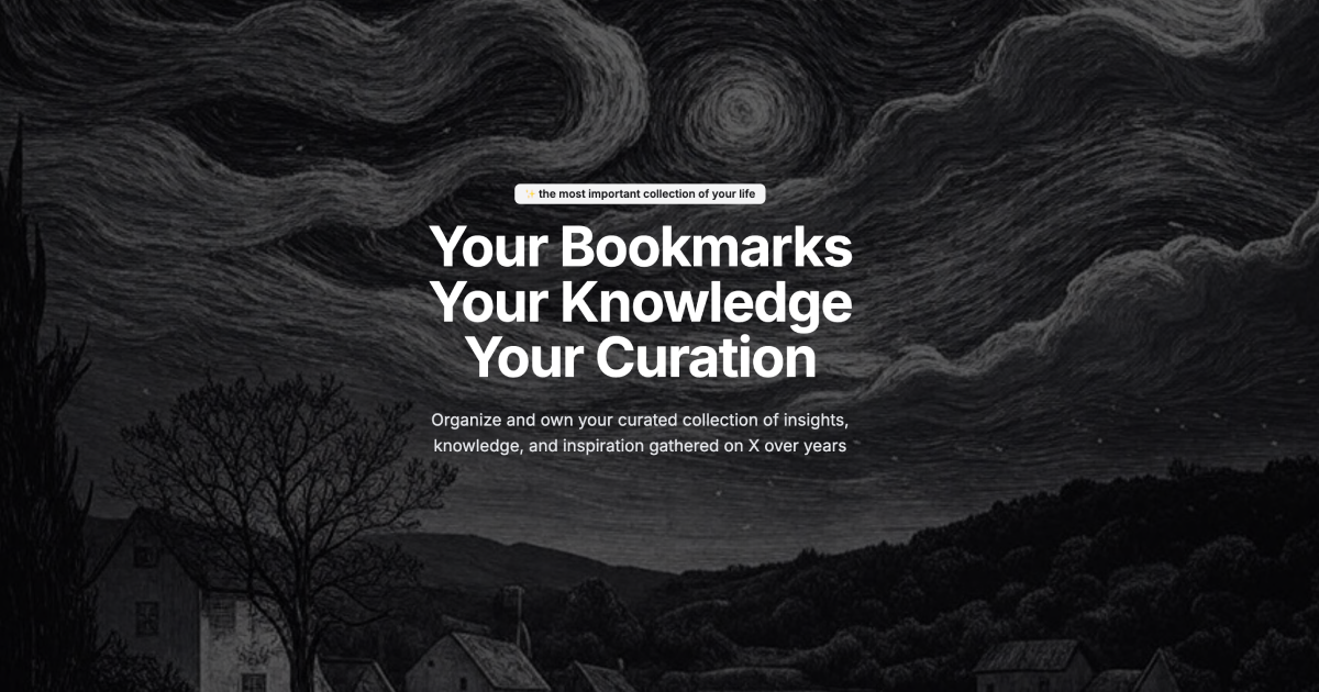 Bookmarks X - Organize Your X Bookmarks